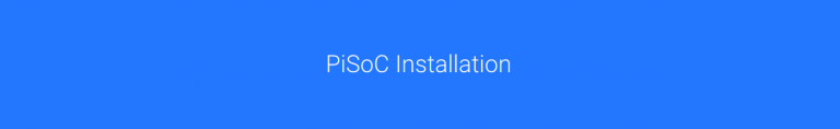 PiSoC Installation – Embedit Electronics